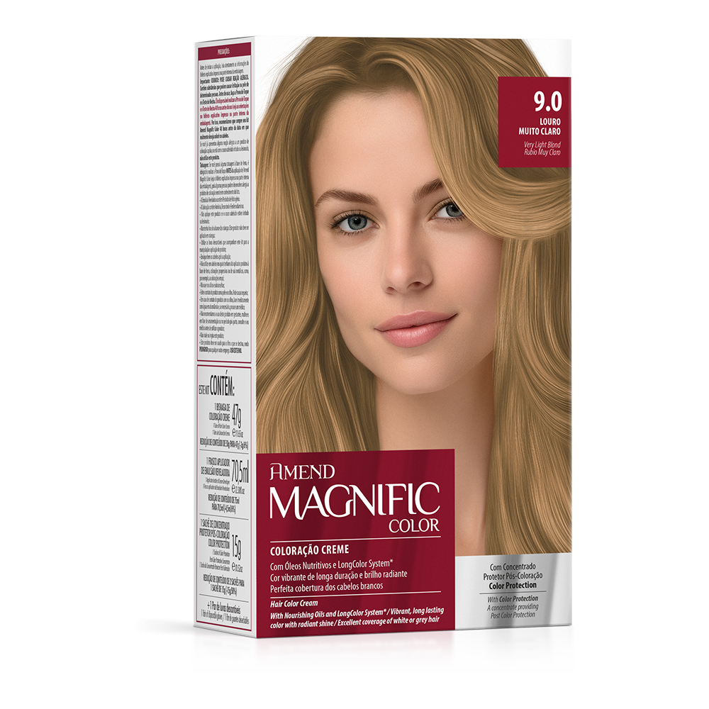 Kit Coloração Amend Magnific Color 9 Louro Muito Claro
