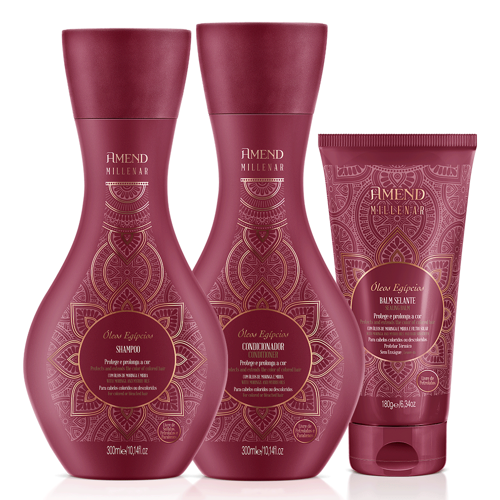 Kit Amend Millenar Óleos Egípcios | 3 produtos