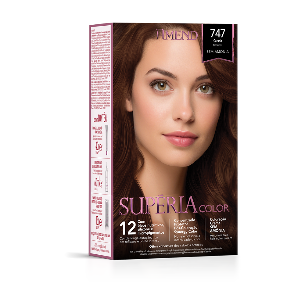 Kit Tonalizante Amend Supéria Color 747 Canela