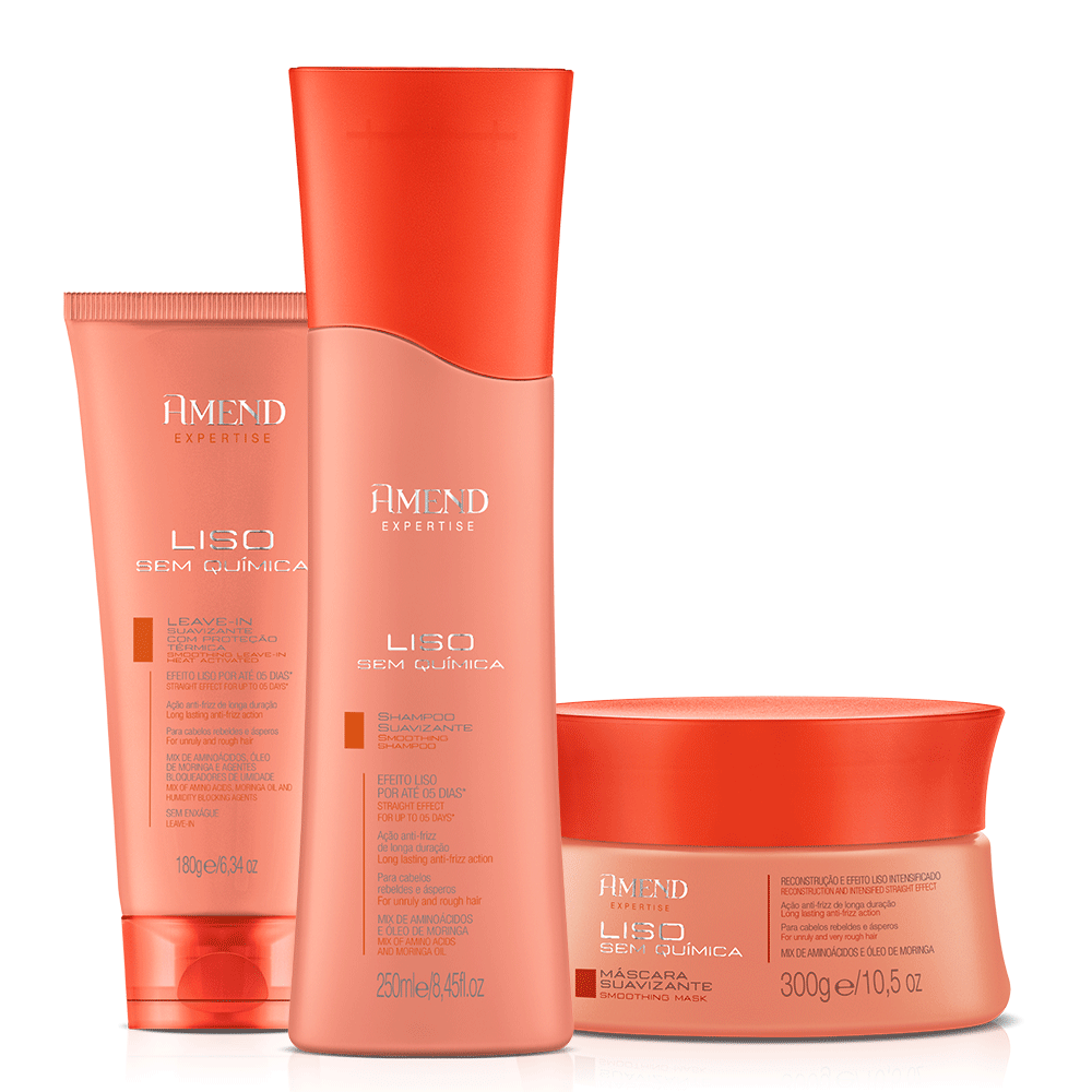 Kit Amend Expertise Liso Sem Química | 3 produtos