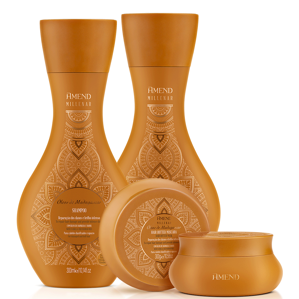 Kit Amend Millenar Óleos de Madagascar | 3 produtos