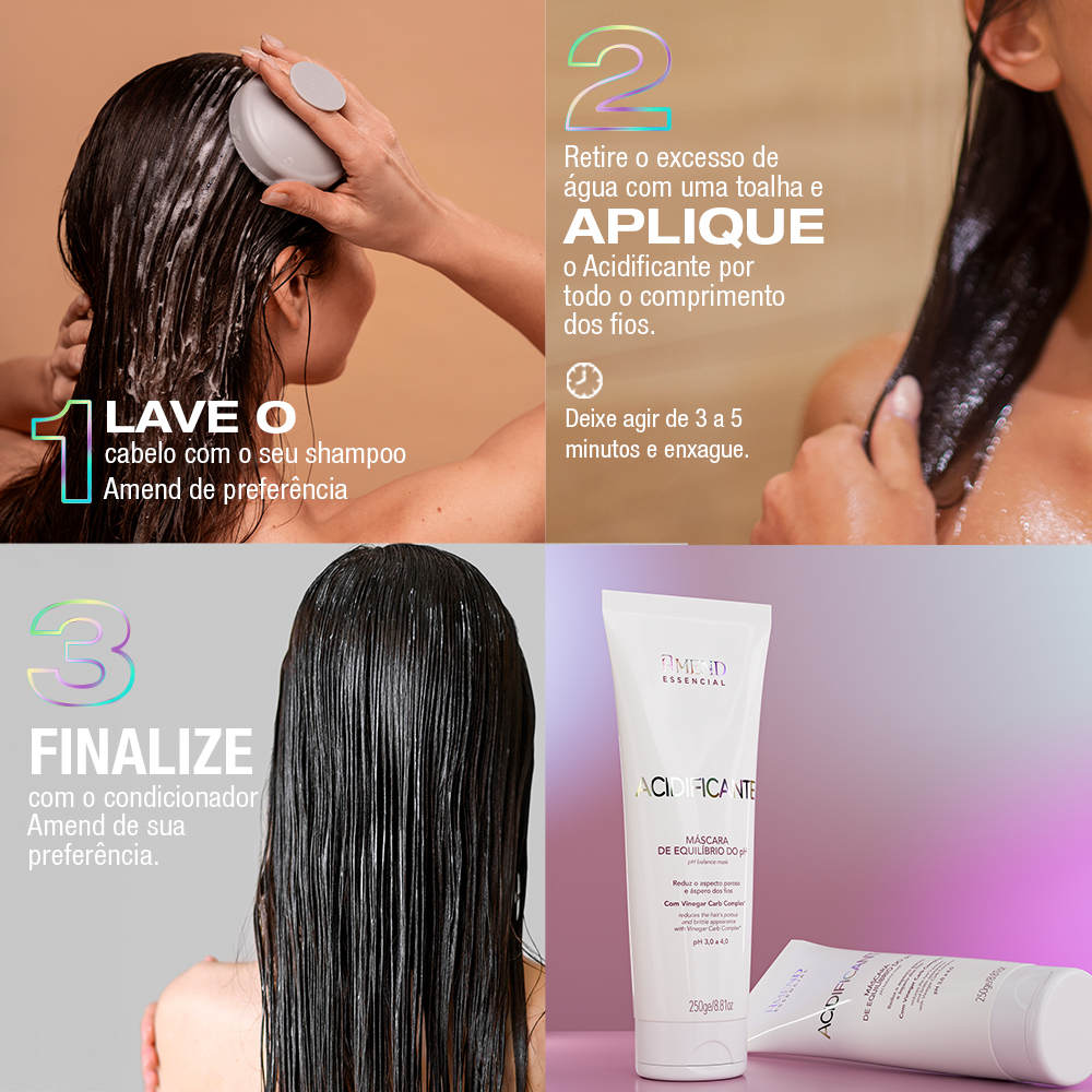 Kit Acidificante Máscara Amend Essencial | 3 produtos image number 5