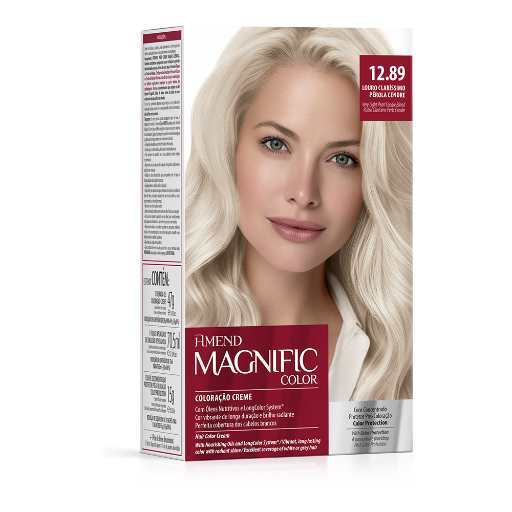 Kit Coloração Amend Magnific Color 12.89 Louro C. Pérola