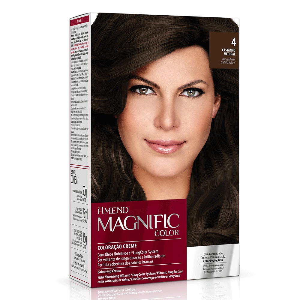 Kit Coloração Amend Magnific Color 4.0 Castanho Natural