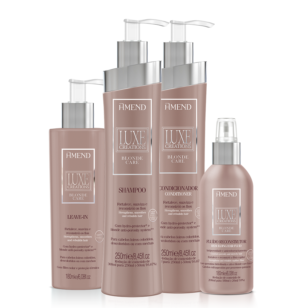 Kit Amend Luxe Creations Blonde Care VIII | 4 produtos