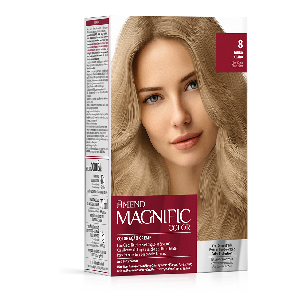 Kit Coloração Amend Magnific Color 8.0