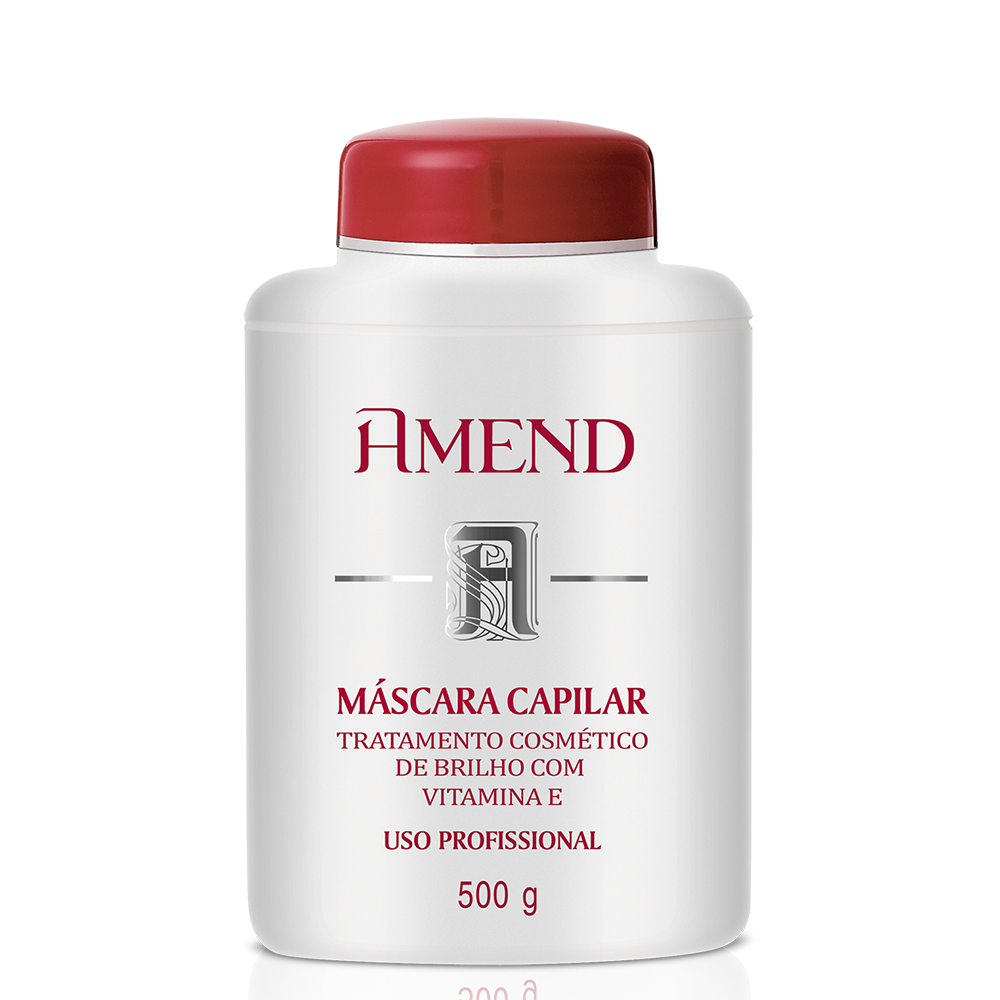 Máscara Capilar Tratamento Cosmético de Brilho com Vitamina E Amend ...