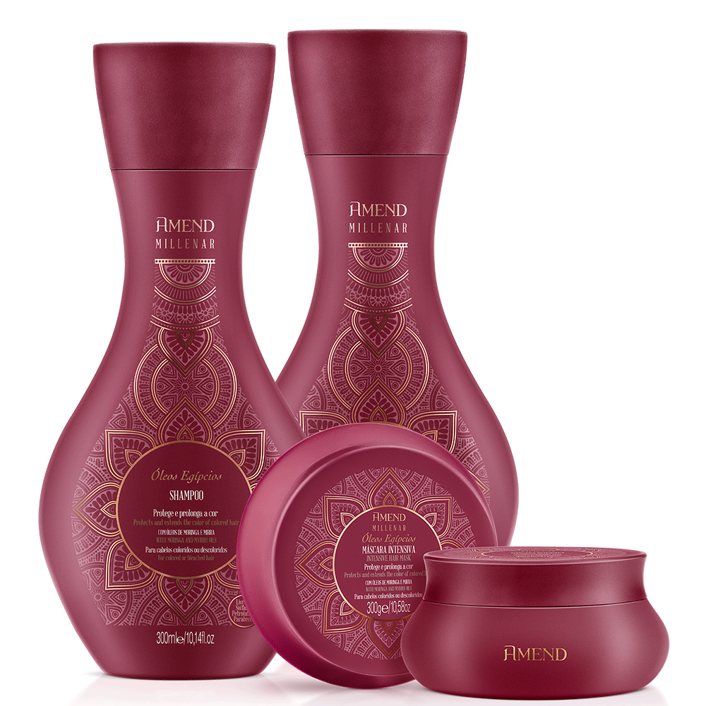 Kit Amend Millenar Óleos Egípcios | 3 produtos